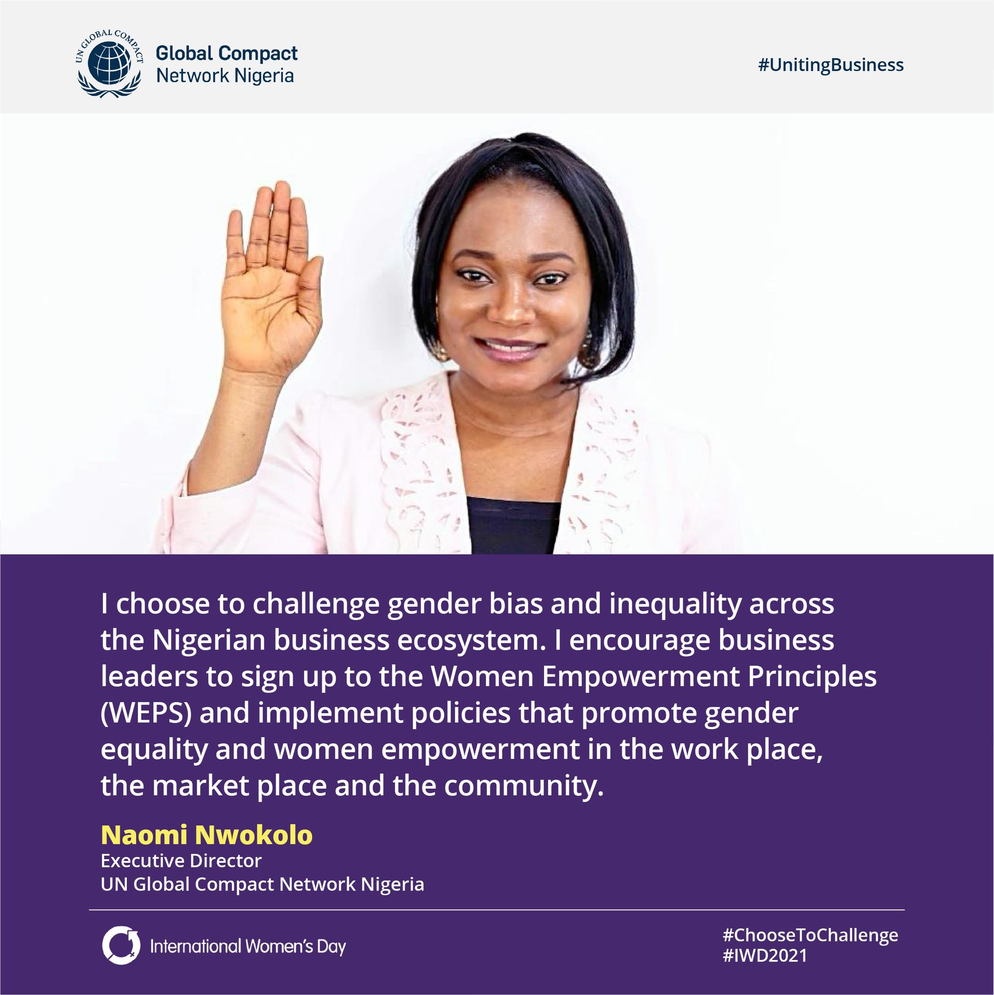 THE UN Global Compact Network Nigeria Training Workshop on the Women ...