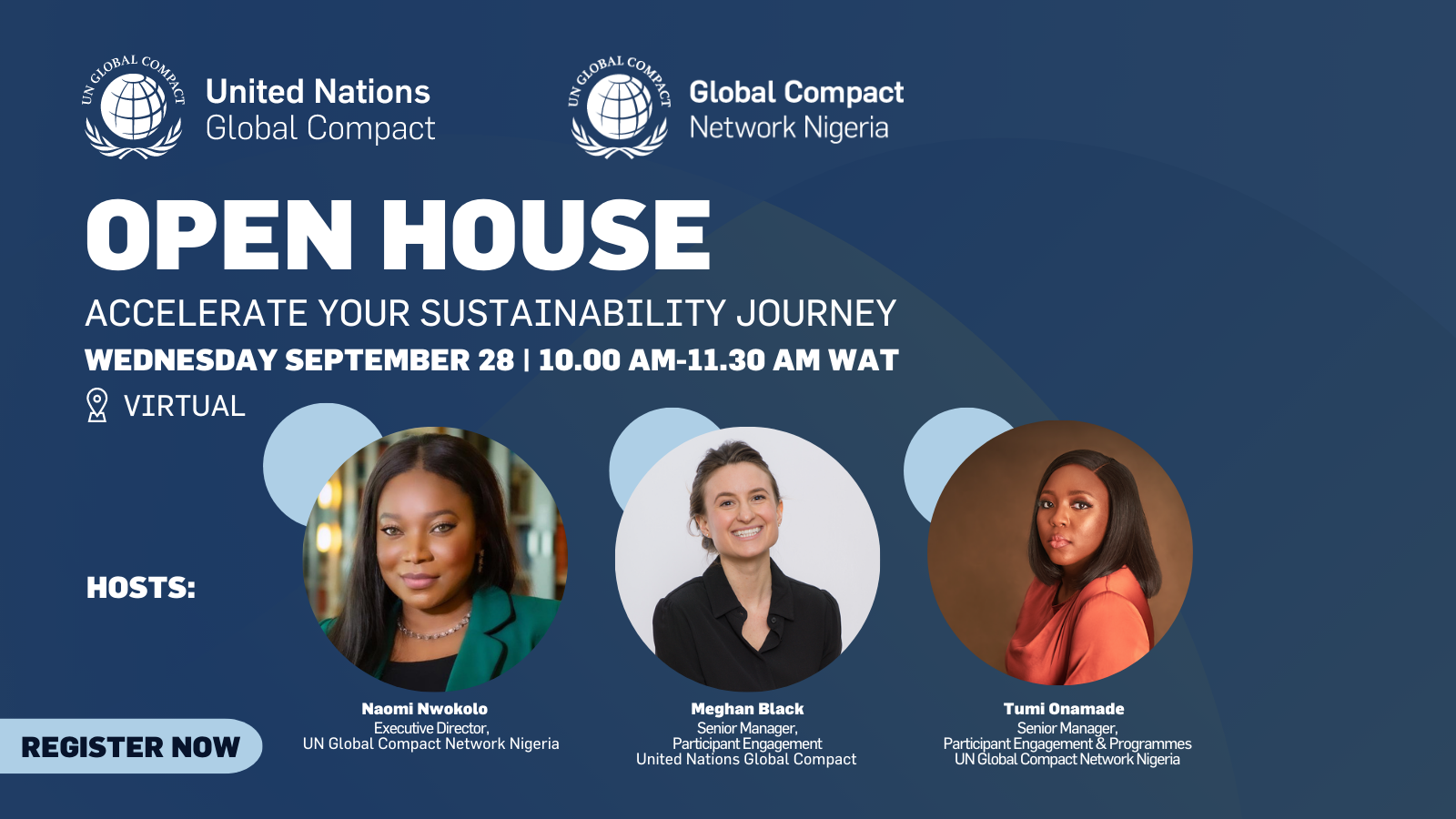Open House: Accelerate Your Sustainability Journey - UN Global Compact Network Nigeria
