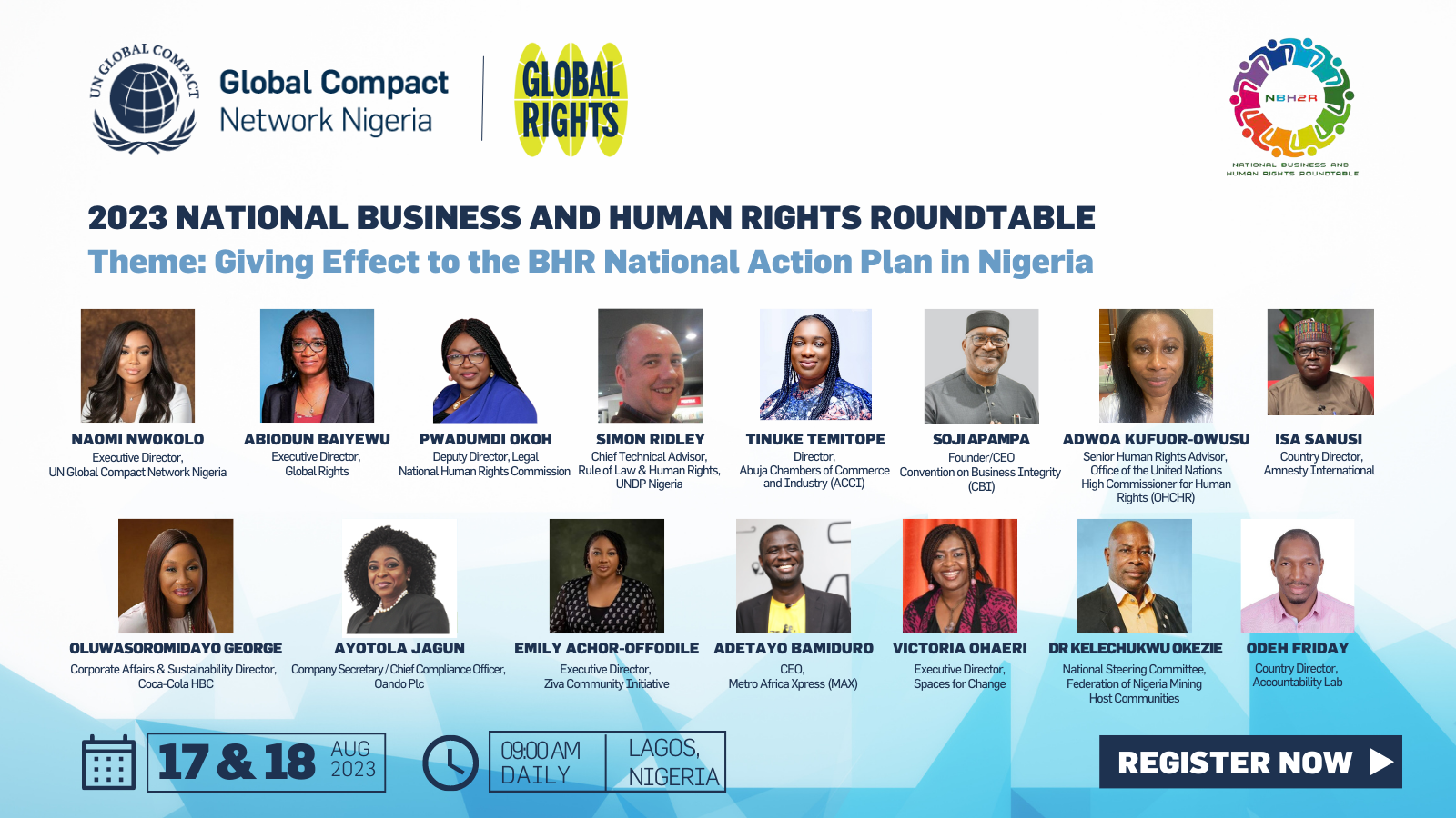 The National Business and Human Rights Roundtable, Global Rights, and the UN Global Compact ...