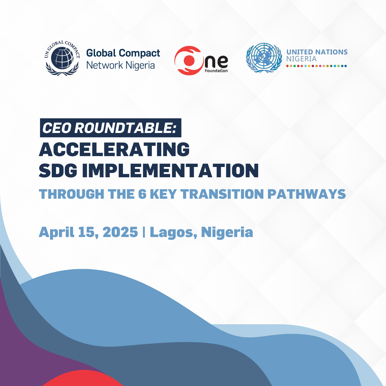 [15 April 2025] CEO Roundtable on Accelerating SDG Implementation of the Six Key Transition ...